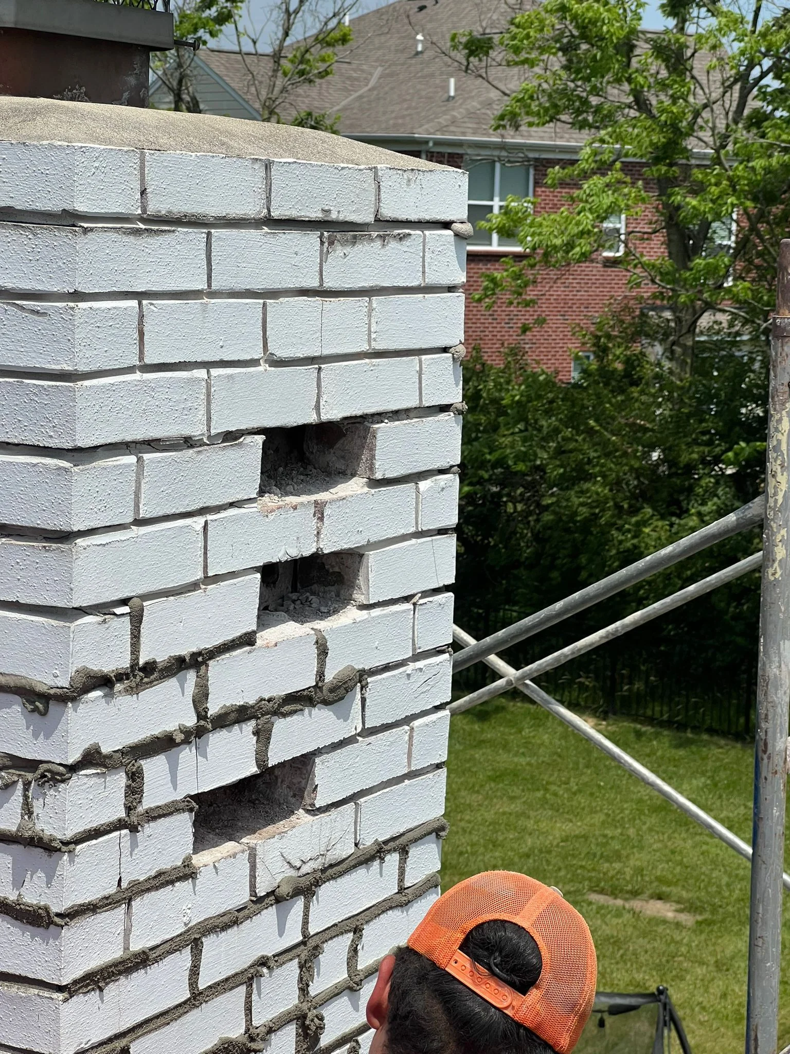 Chimney Brick Repair for Cracks, Loose Mortar, and Stability